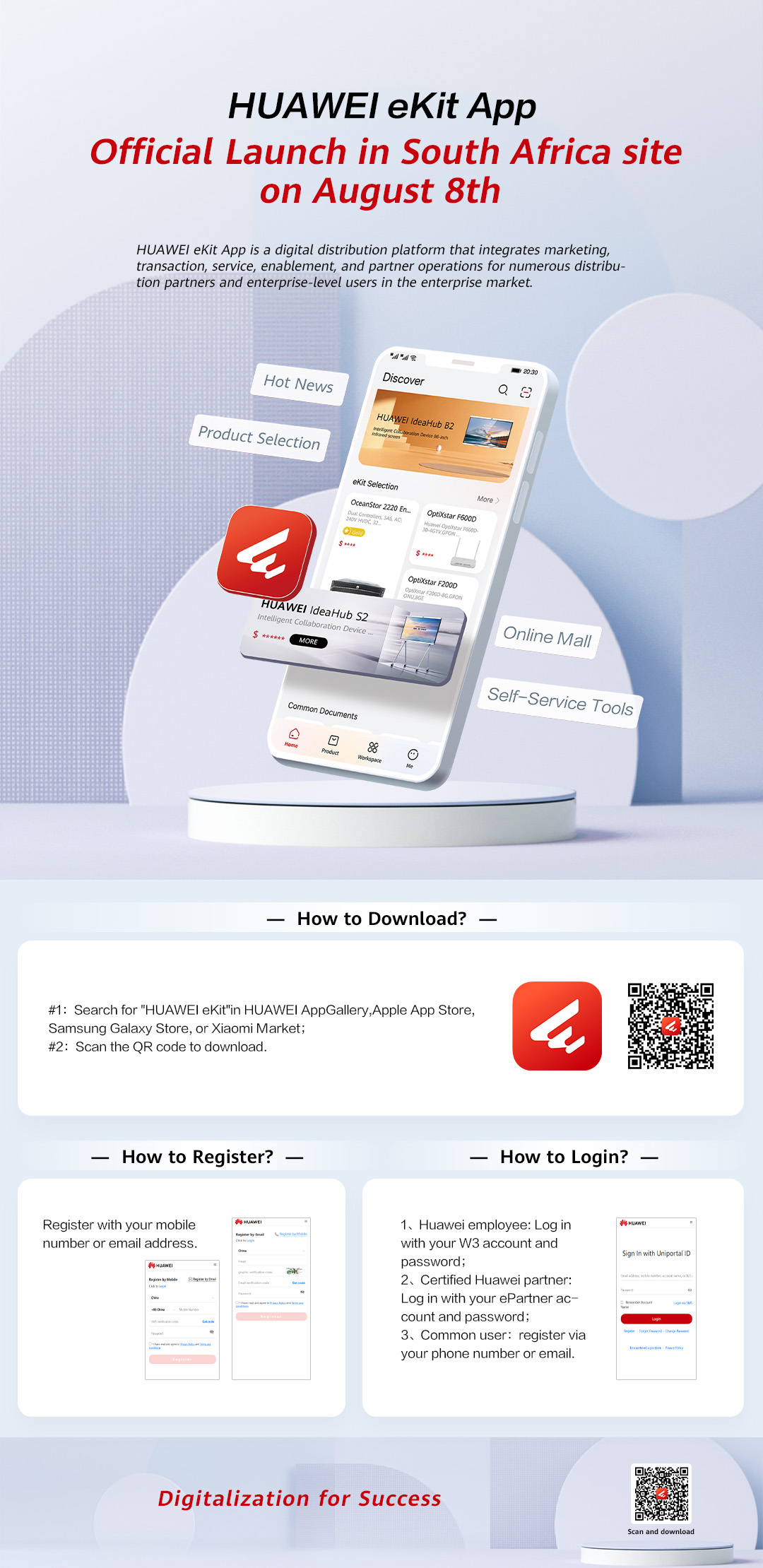 【HUAWEI eKit App丨Promo Poster】 HUAWEI eKit App Official Launch in South ...