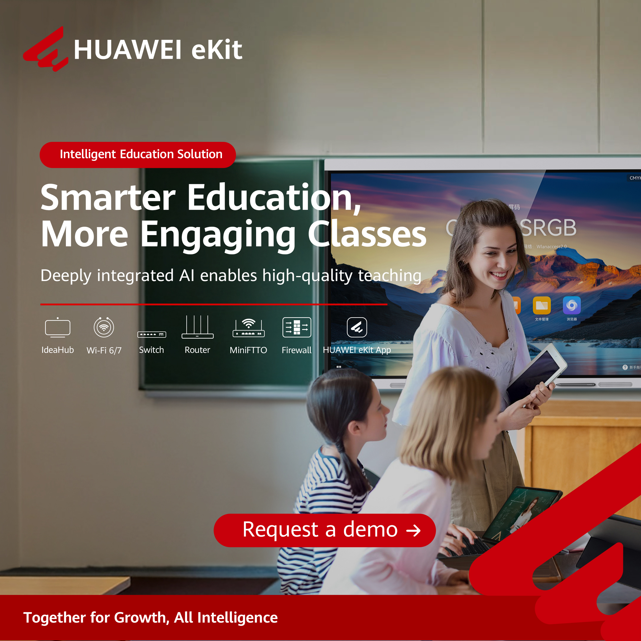 HUAWEI eKit Intelligent Education Advertising Poster（1：1）