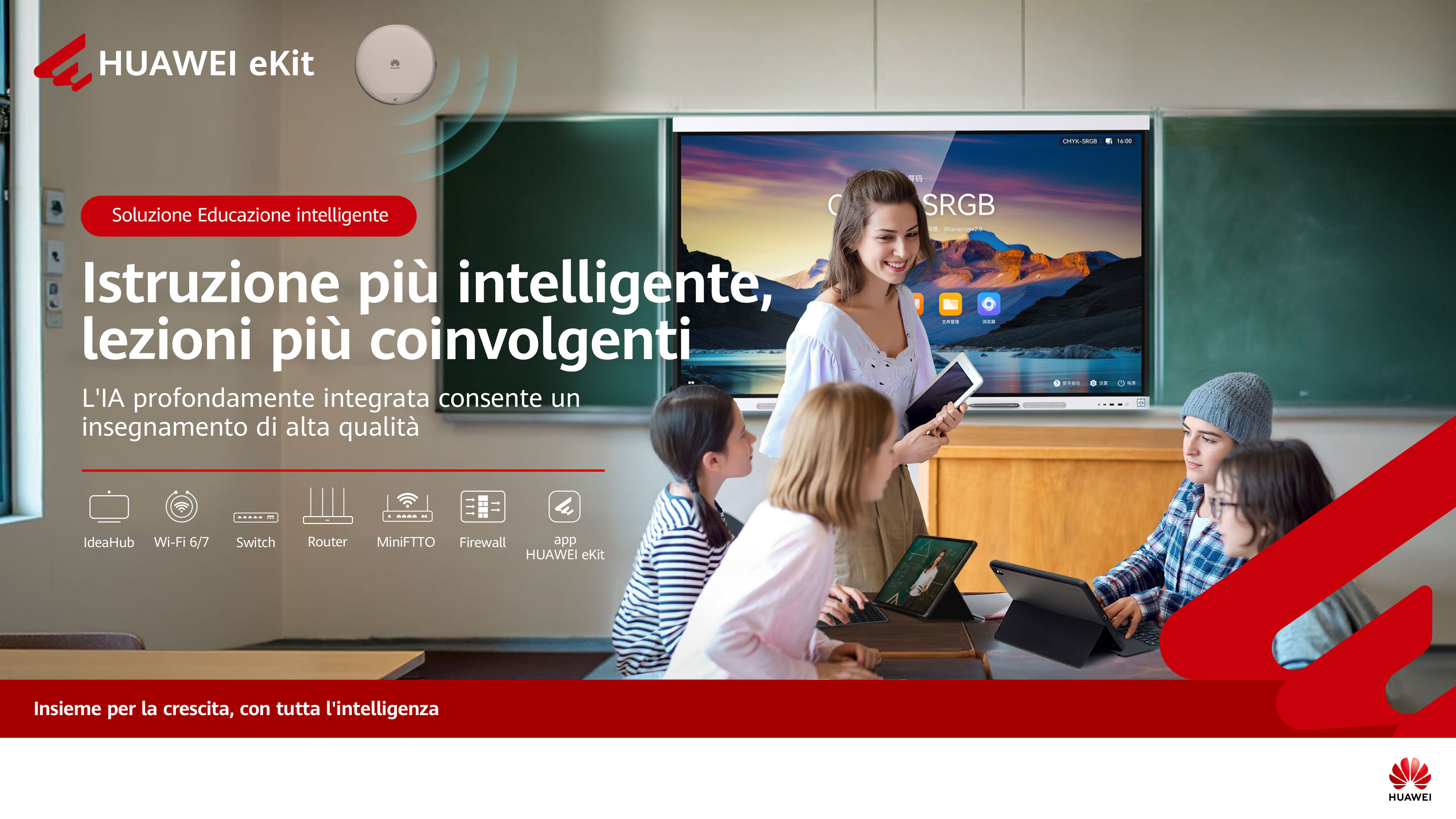 HUAWEI eKit Intelligent Education Advertising Poster_Italian