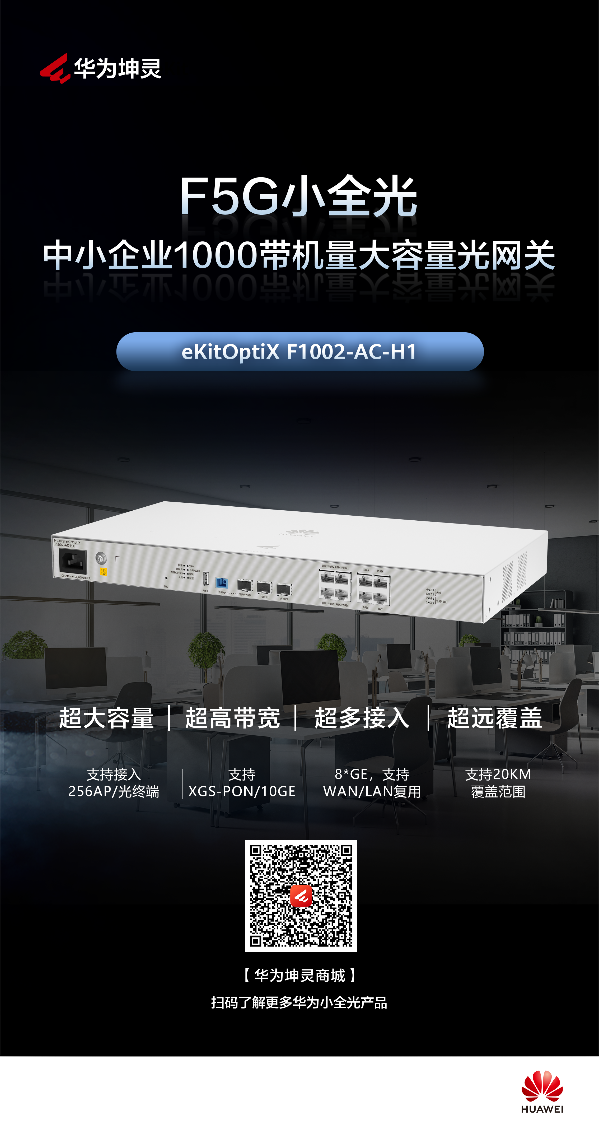 华为坤灵eKitOptiX F1002-AC-H1产品海报（24H2）
