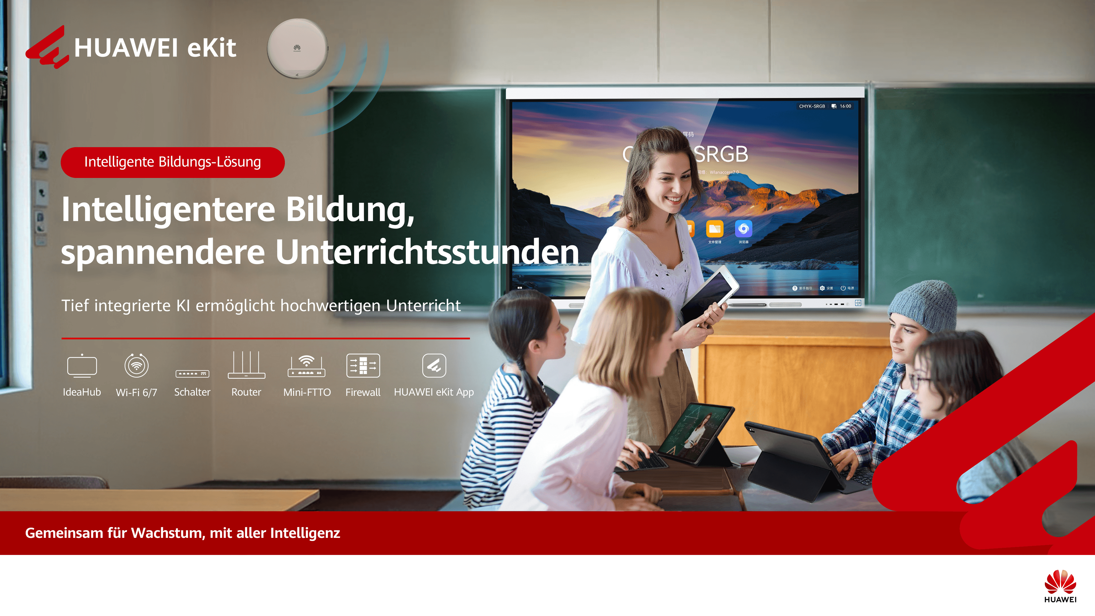 HUAWEI eKit Intelligent Education Advertising Poster_German