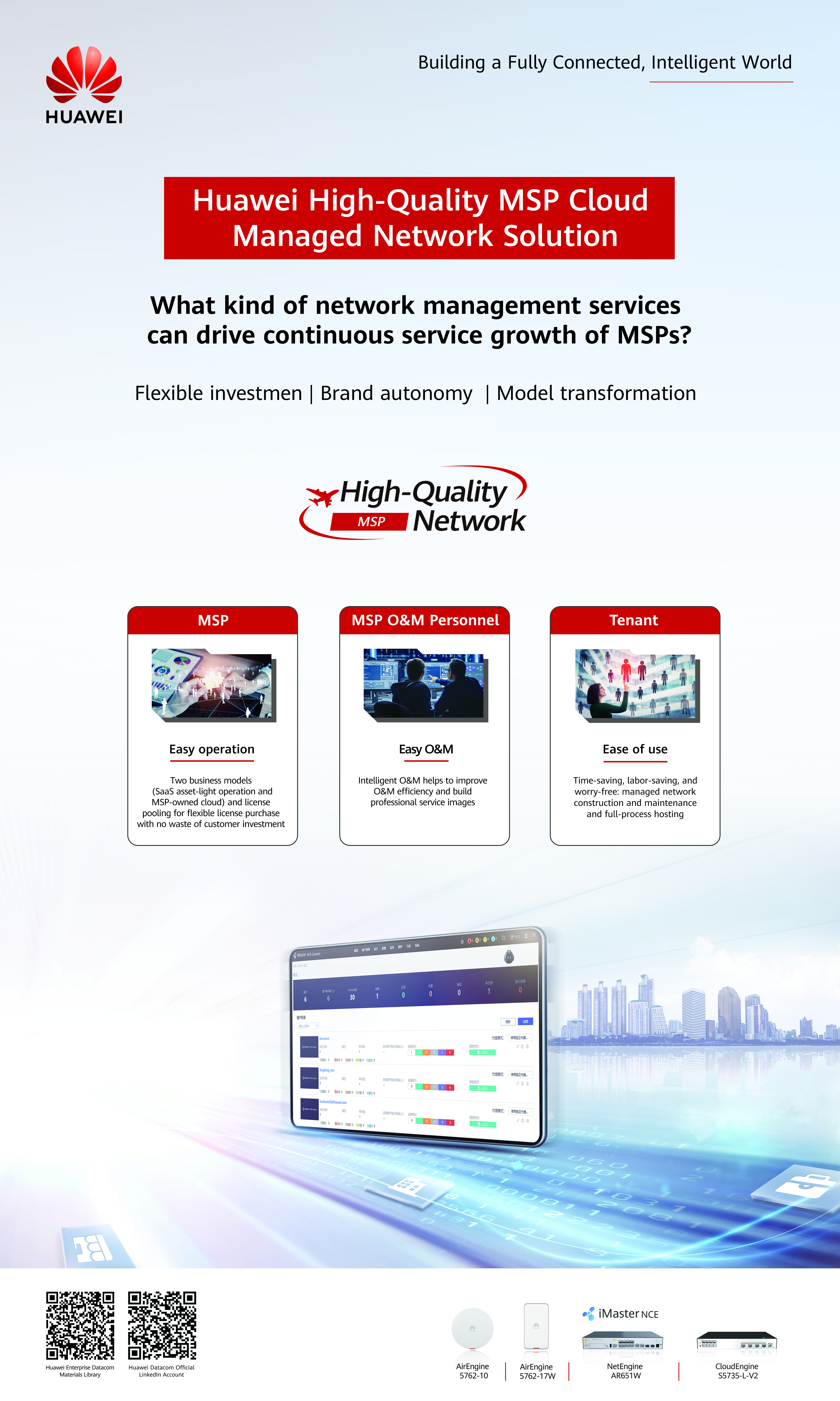 [Poster] Huawei High-Quality MSP Cloud Managed Network Solution