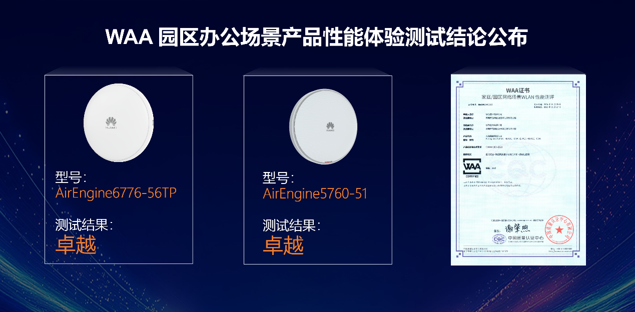 华为两款Wi-Fi产品在WAA性能体验测评获得最高等级——“卓越” - 华为